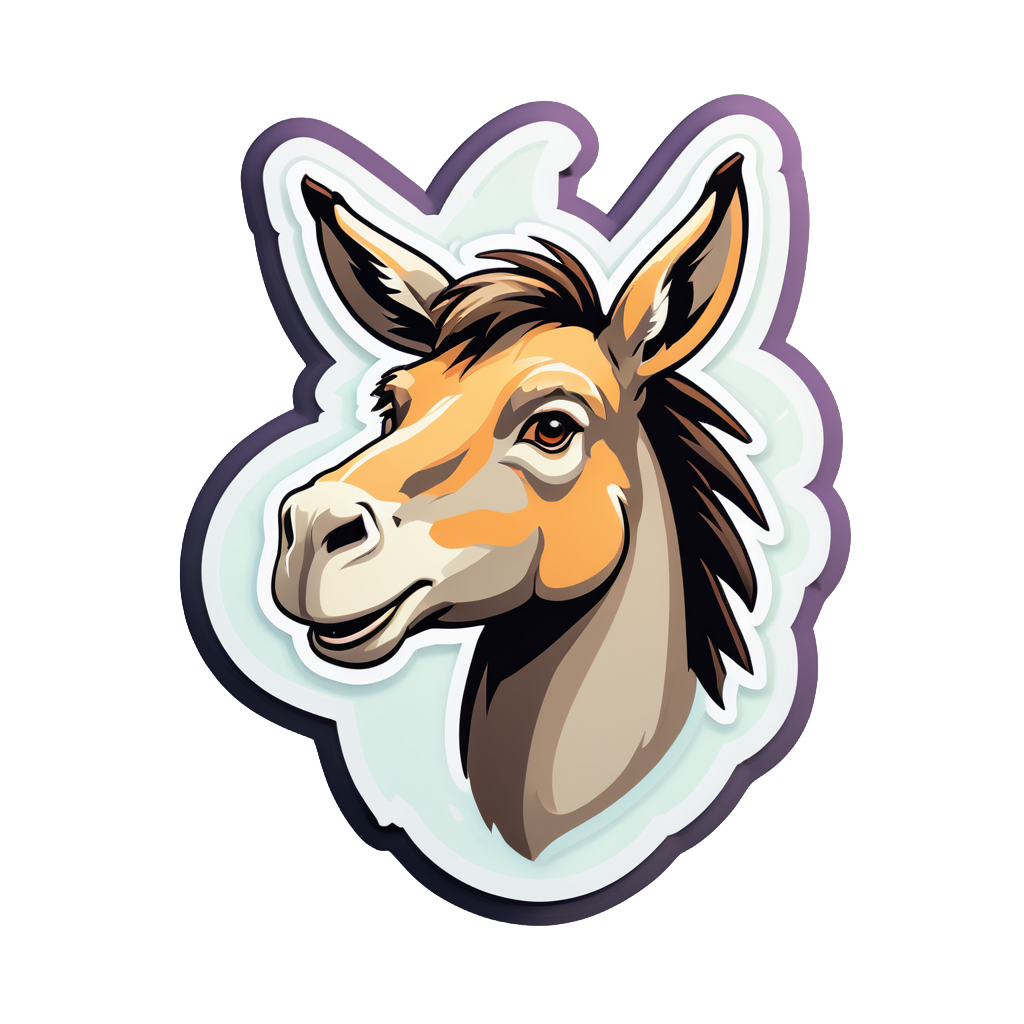 I made an AI sticker of donkey
