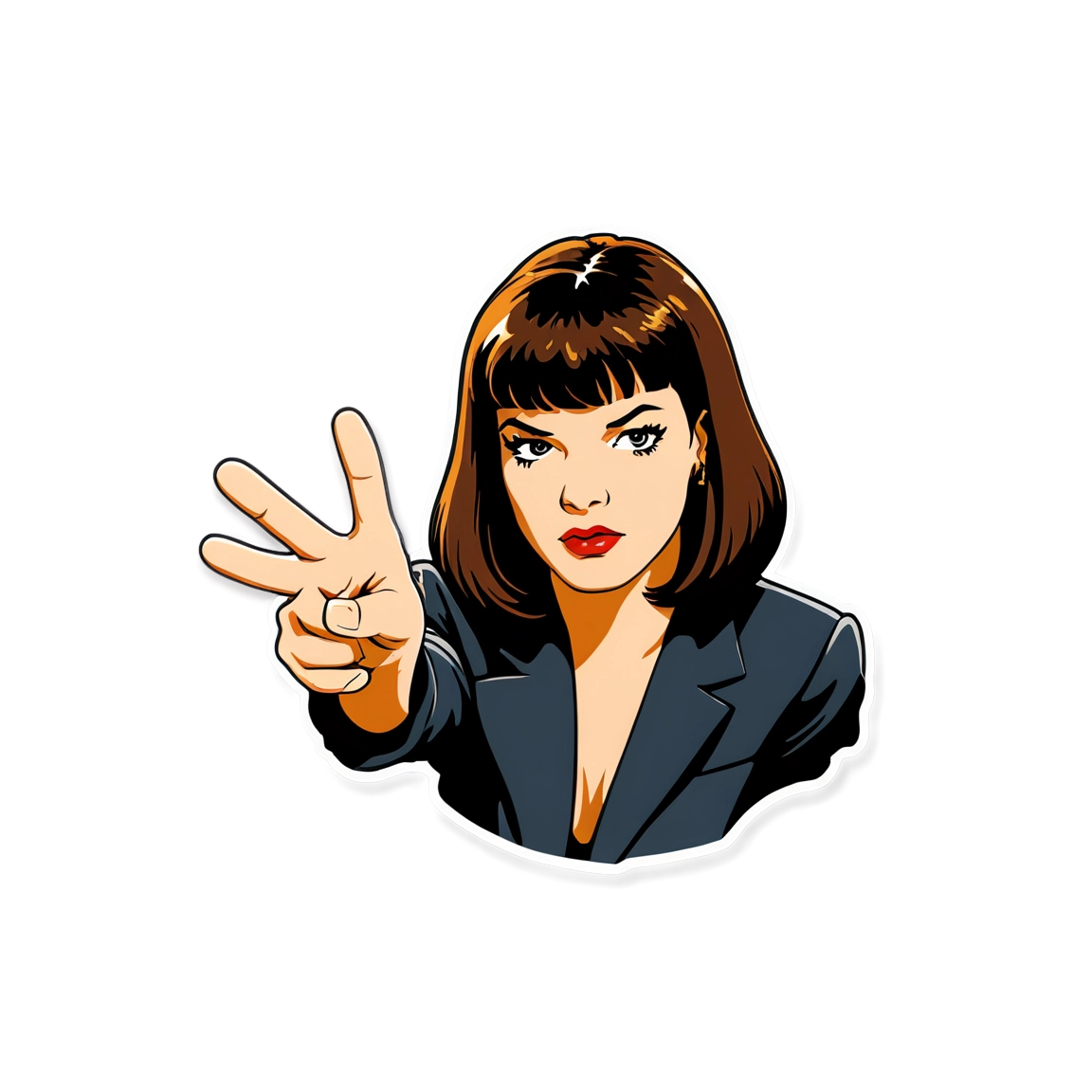 I made an AI sticker of “Pulp Fiction”