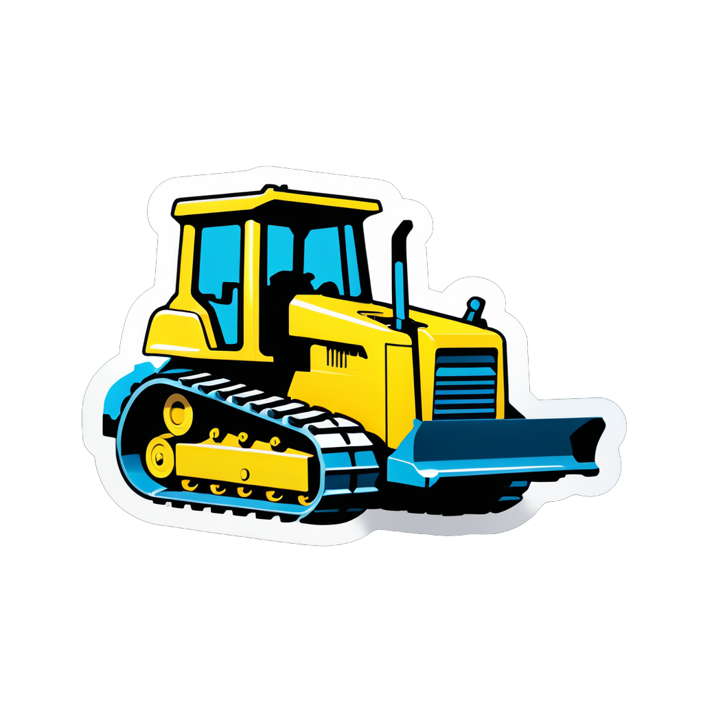I made an AI sticker of bulldozer