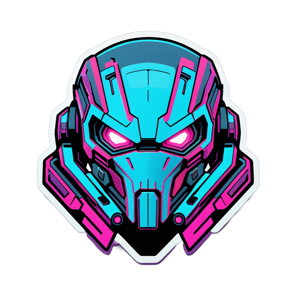 I made an AI sticker of Cyberpunk 2077 killbot
