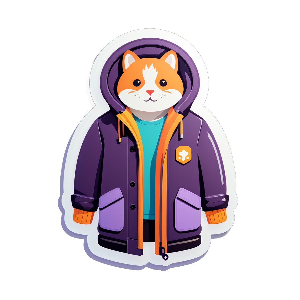I made an AI sticker of coat