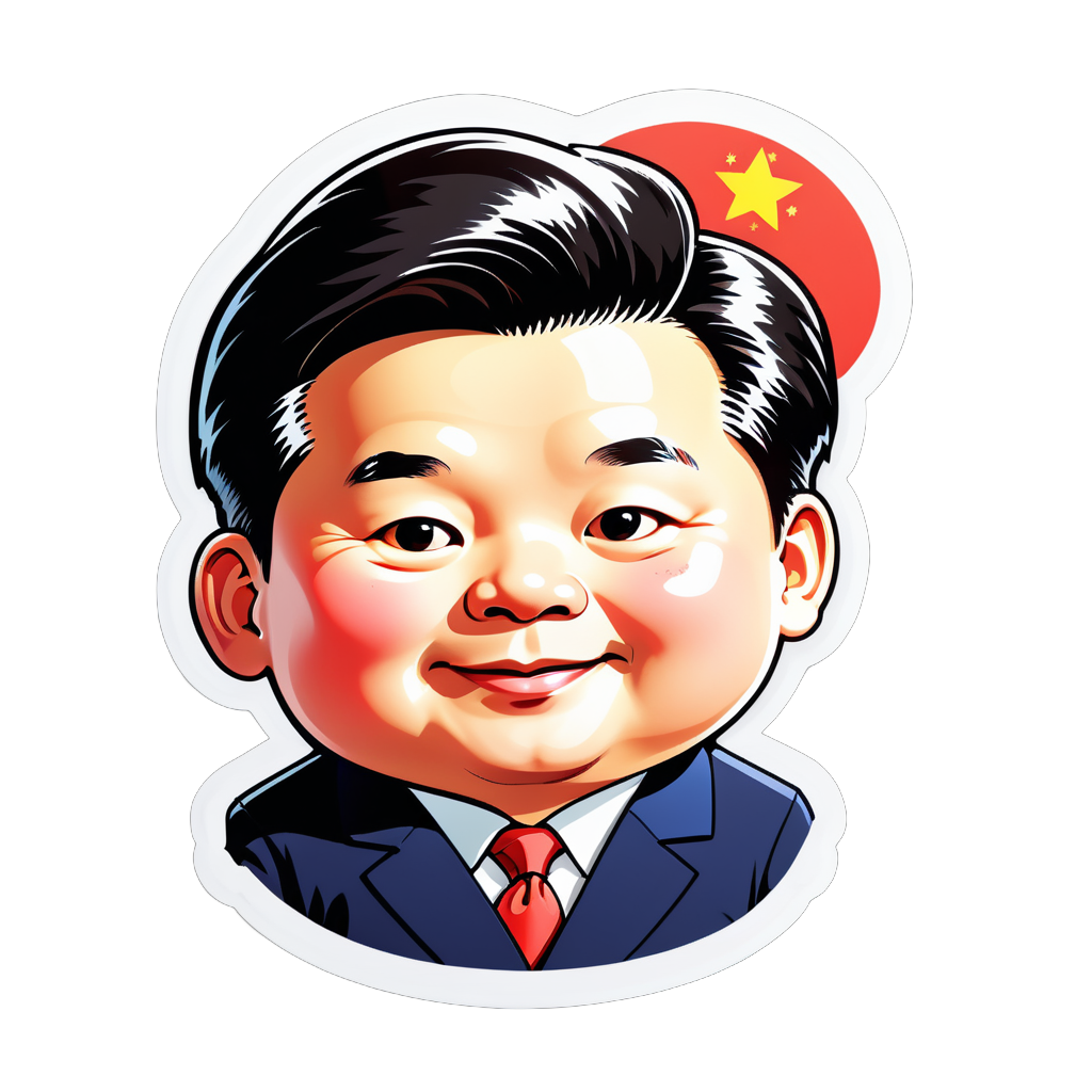 I made an AI sticker of cute Xi Jinping