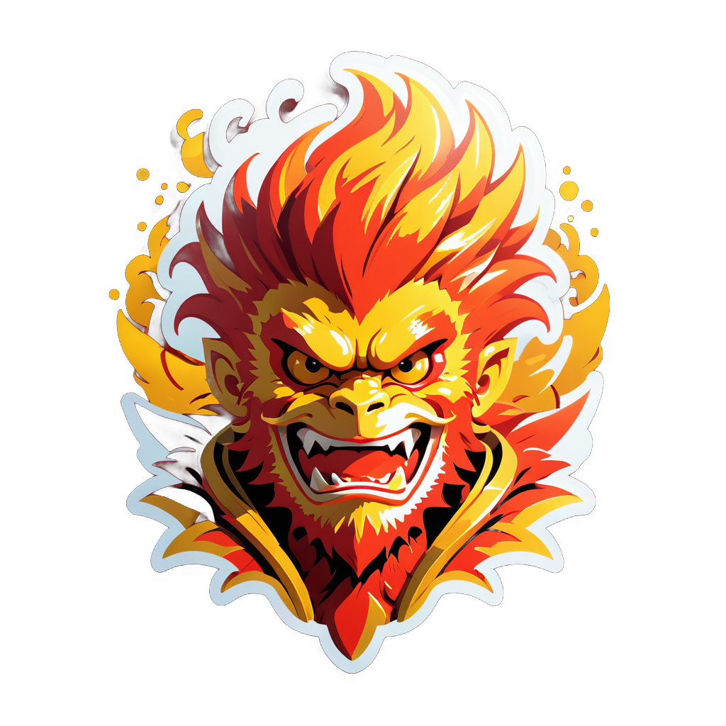 I made an AI sticker of Sun Wukong