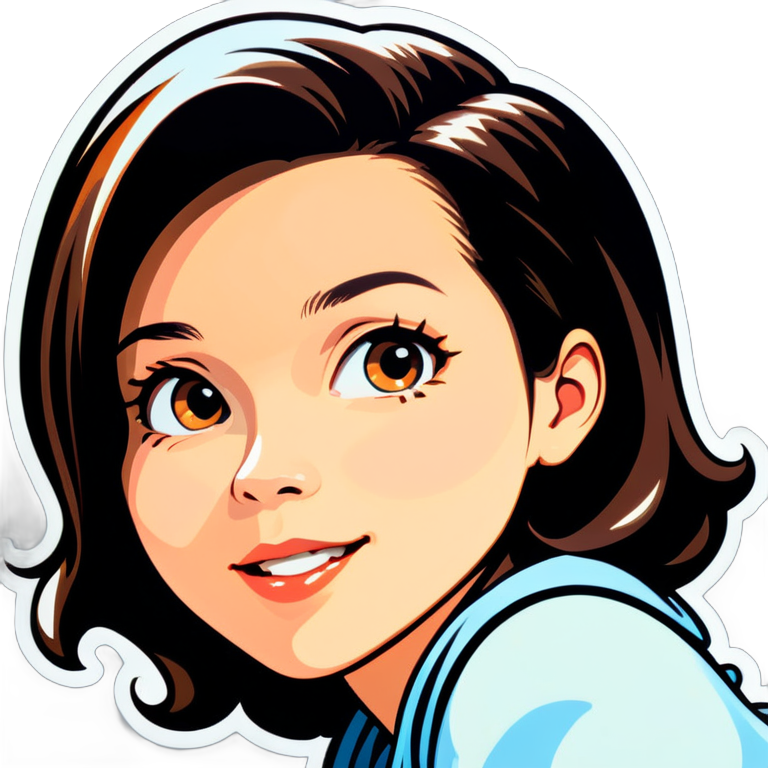 I made an AI sticker of girl