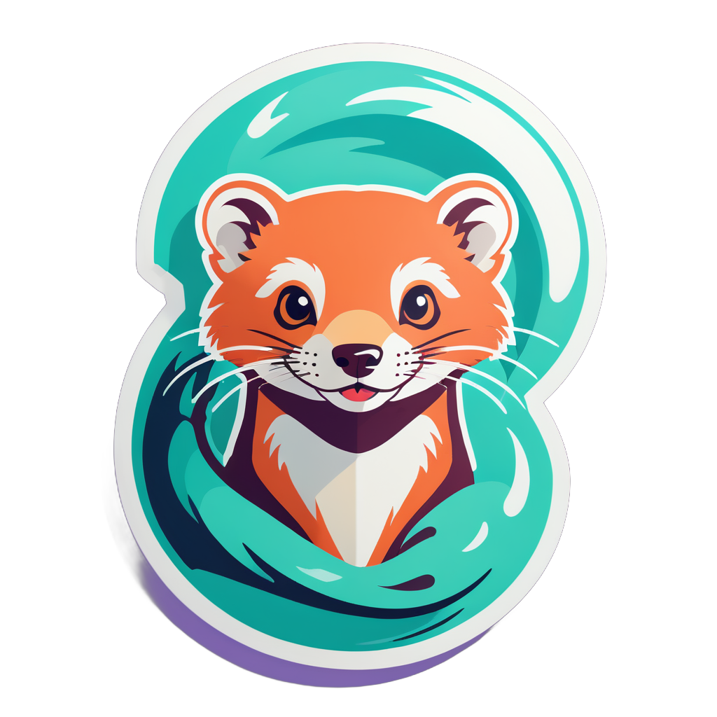 I made an AI sticker of weasel