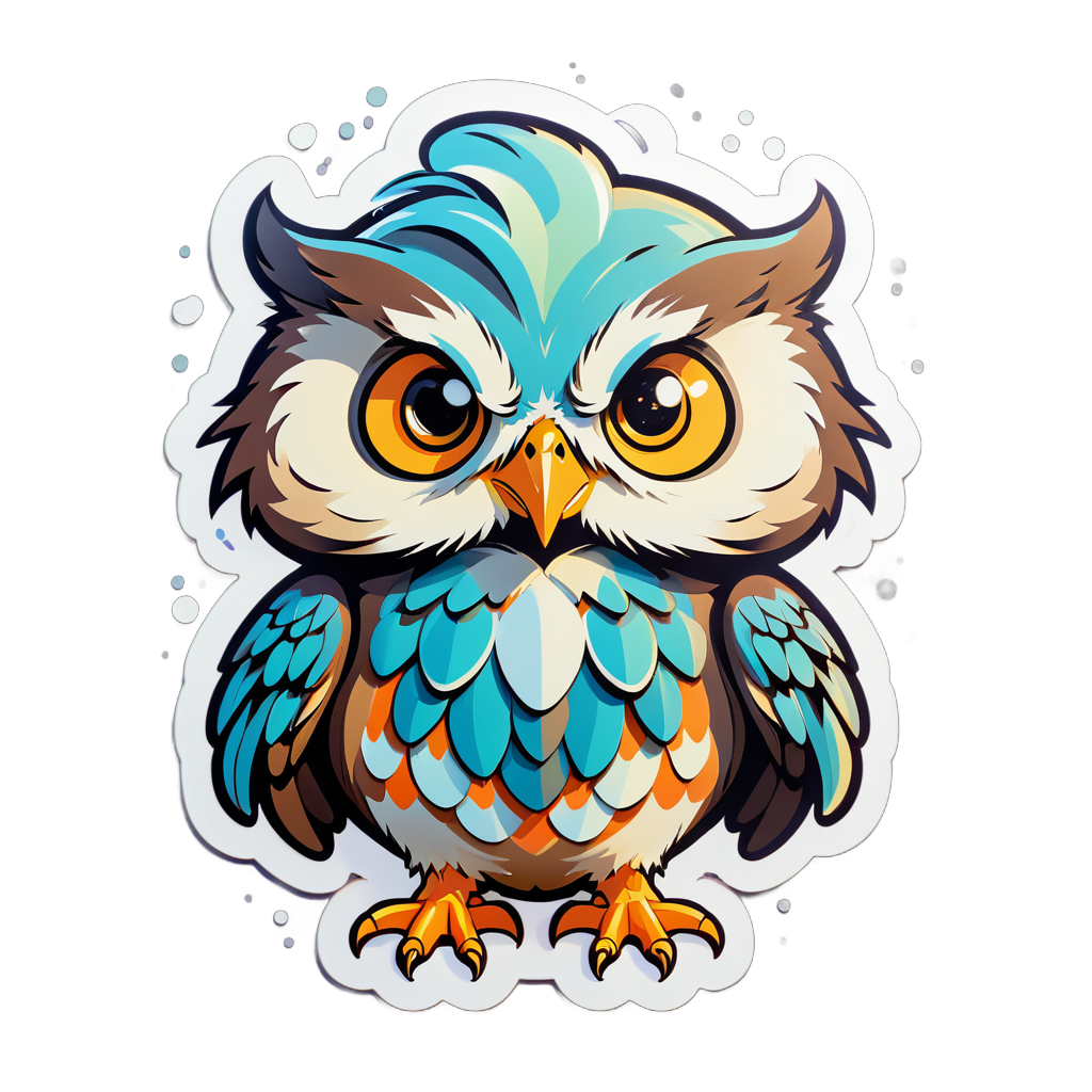 I made an AI sticker of a goofy owl