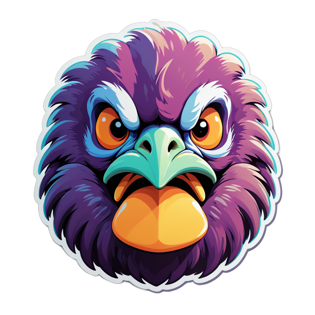 I made an AI sticker of dodo angry