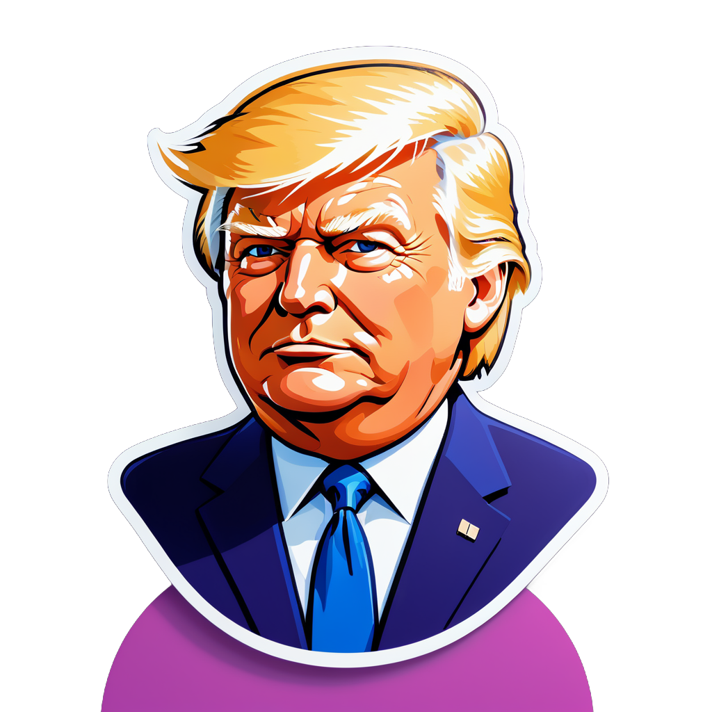 I made an AI sticker of Donald Trump