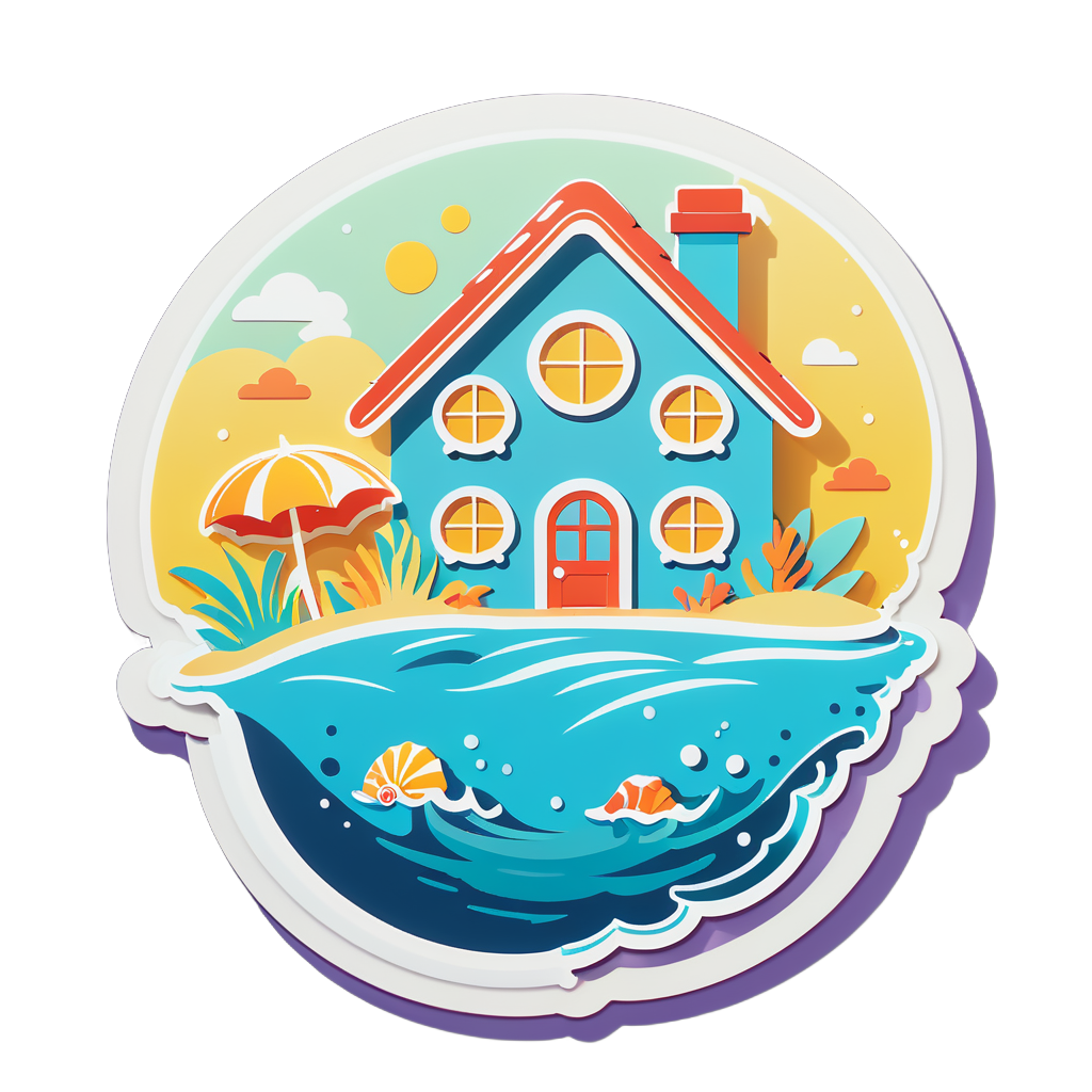 I made an AI sticker of house on shell