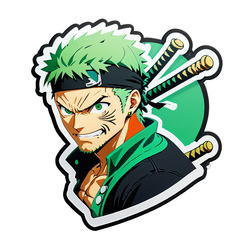 I made an AI sticker of Zoro