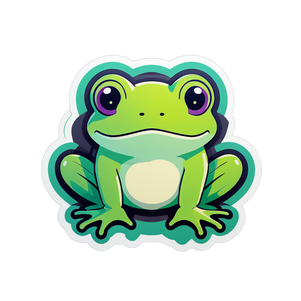 I made an AI sticker of frog