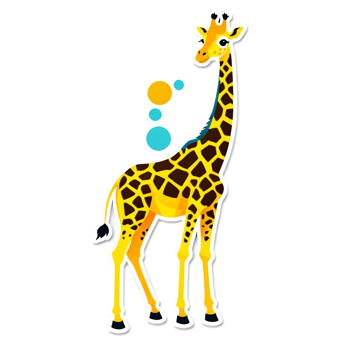 I made an AI sticker of giraffe