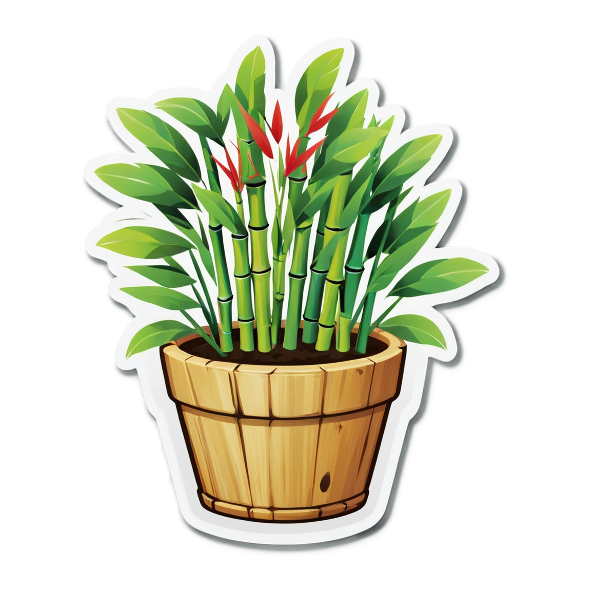 I made an AI sticker of bamboo pot