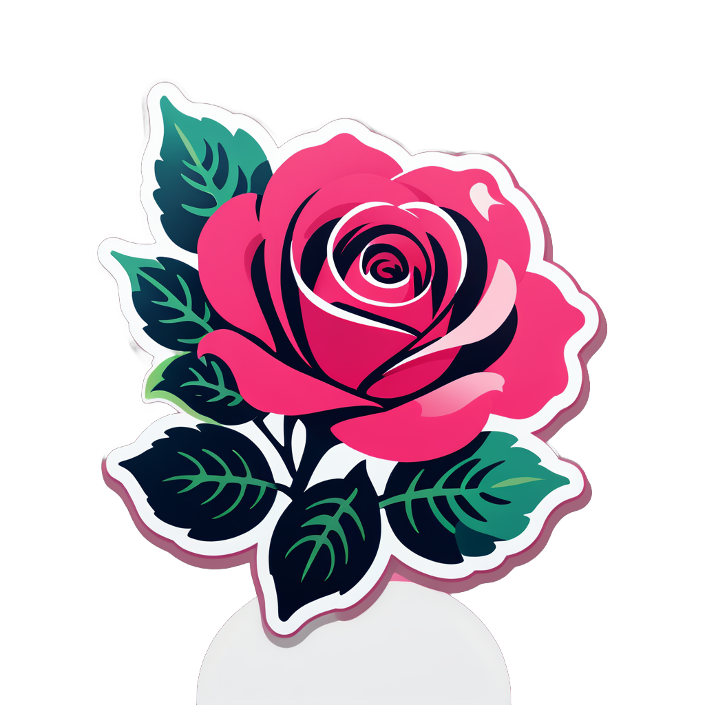 I made an AI sticker of rose