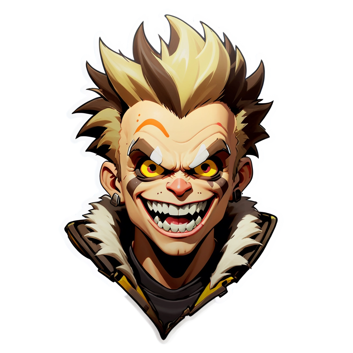 I made an AI sticker of overwatch Junkrat