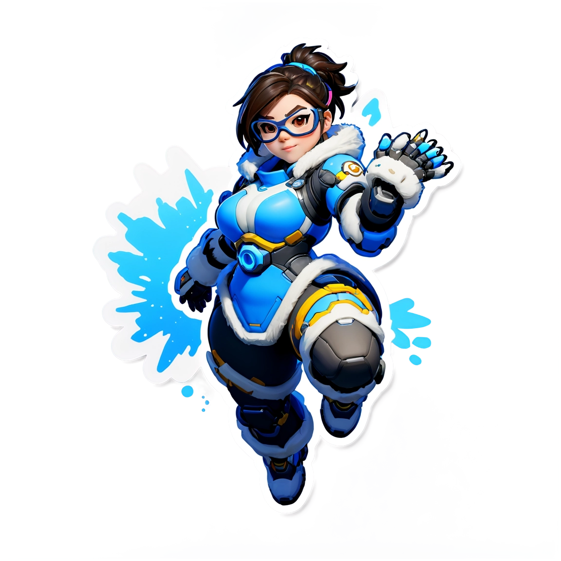 I made an AI sticker of overwatch Mei