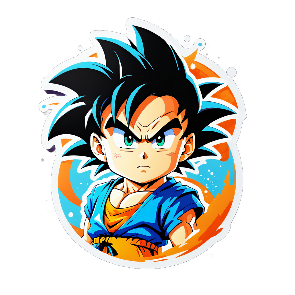 I made an AI sticker of Dragon Ball