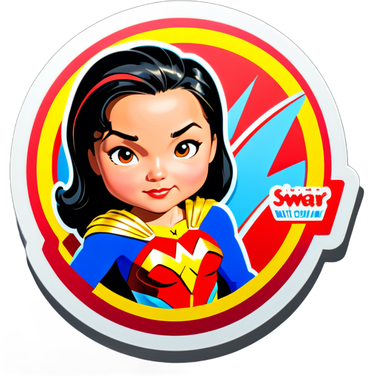 I made an AI sticker of wonder woman