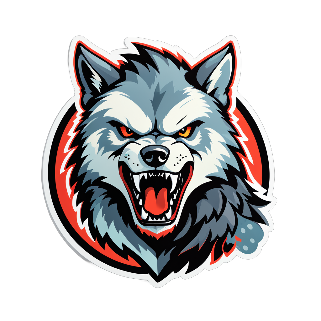 I made an AI sticker of war wolf
