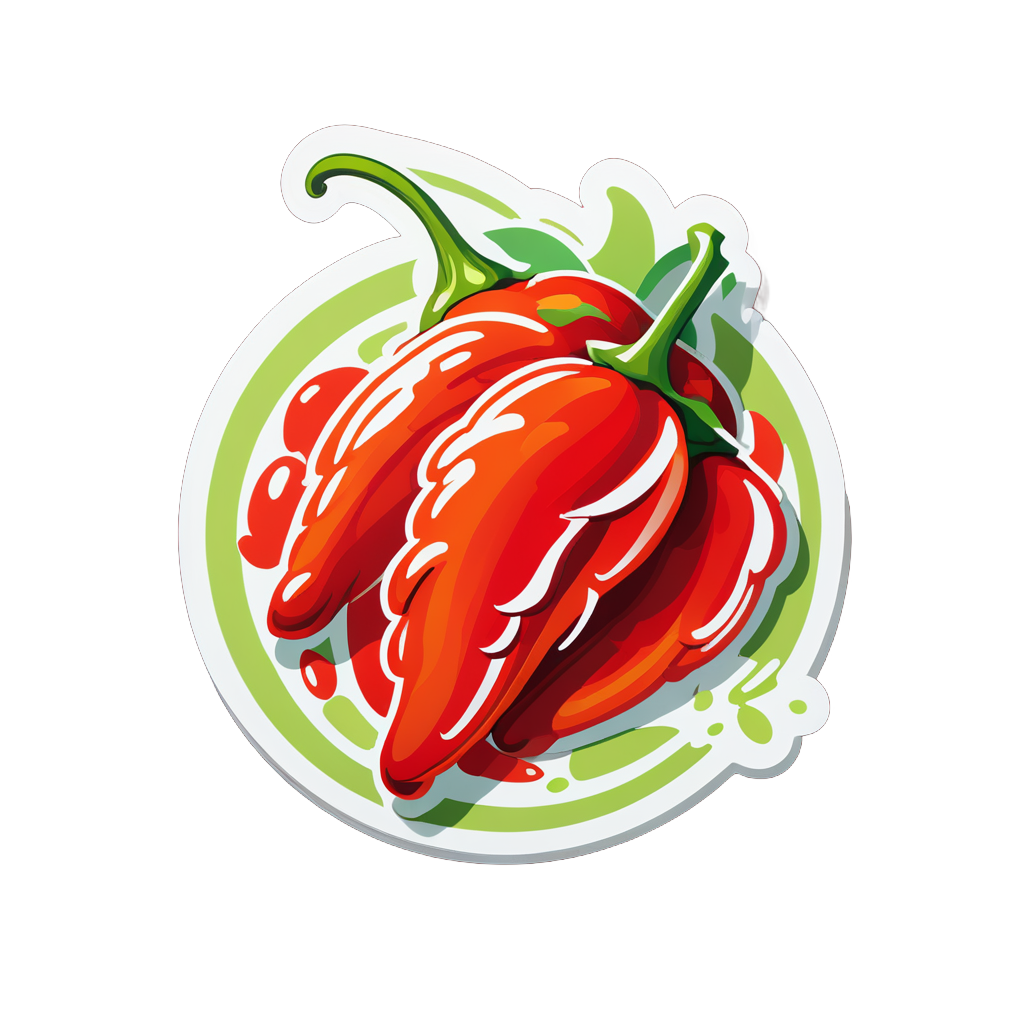 I made an AI sticker of chili pepper chicken
