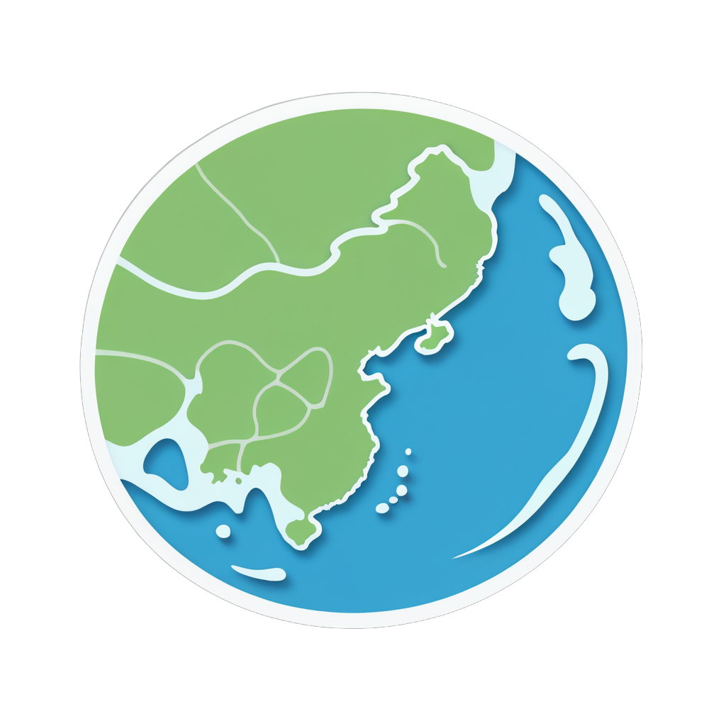 I made an AI sticker of china Geographic information system