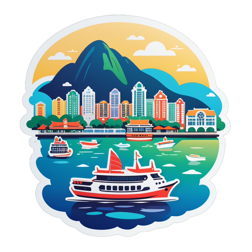 I made an AI sticker of victoria harbour