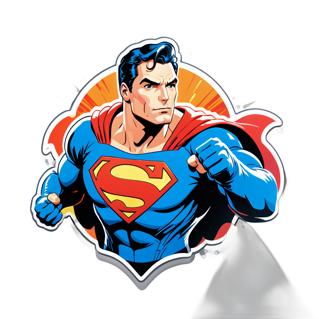 I made an AI sticker of superman