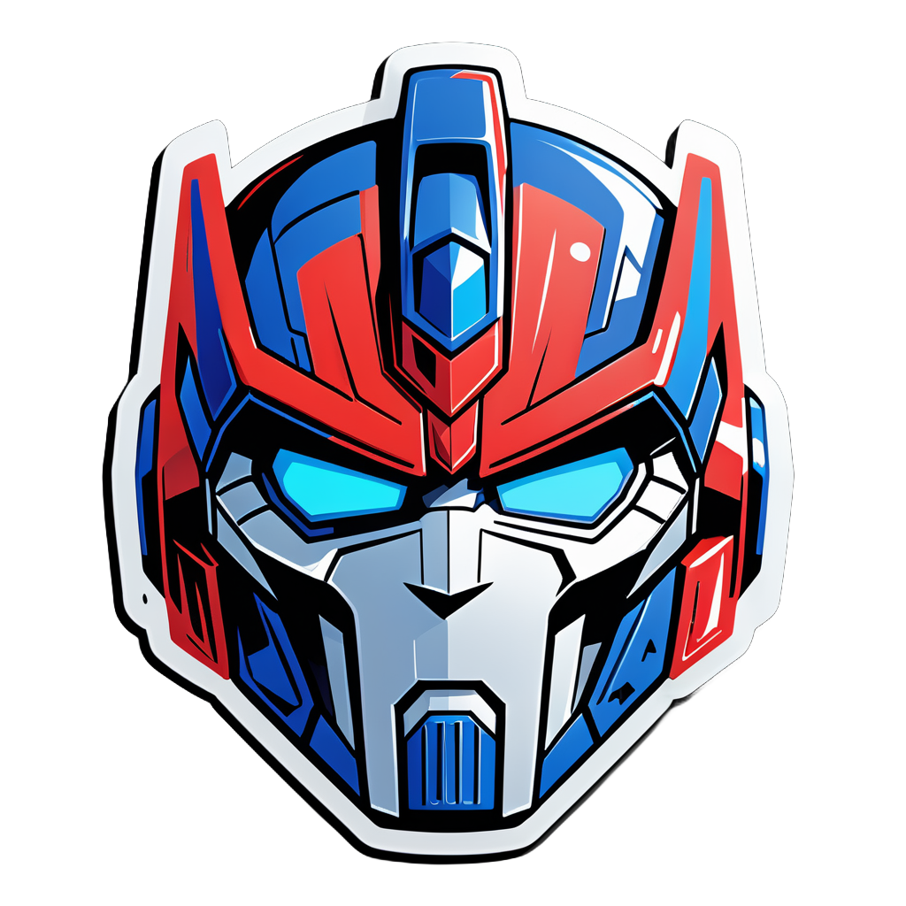 I made an AI sticker of Optimus Prime Transformers