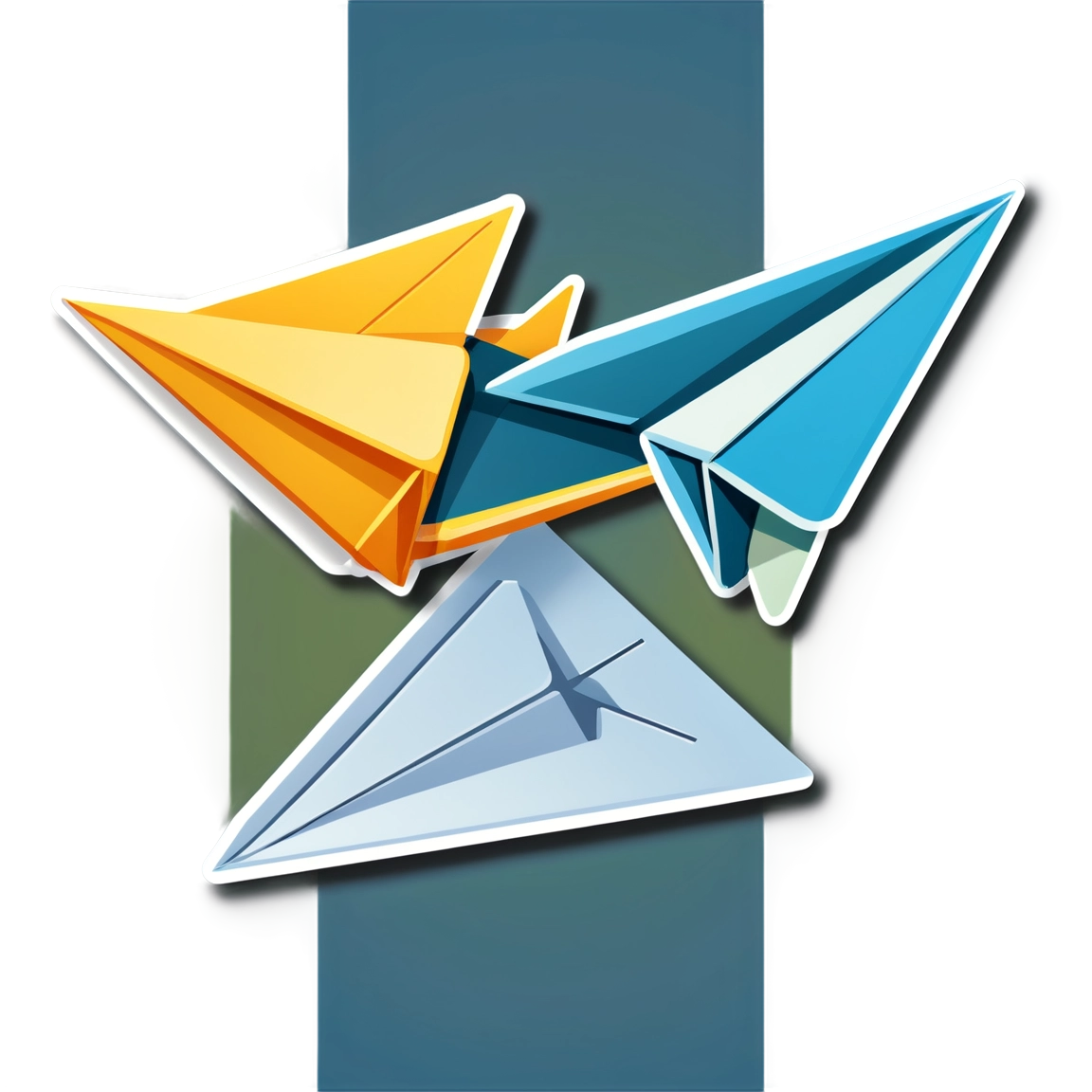 I made an AI sticker of Paper airplanes