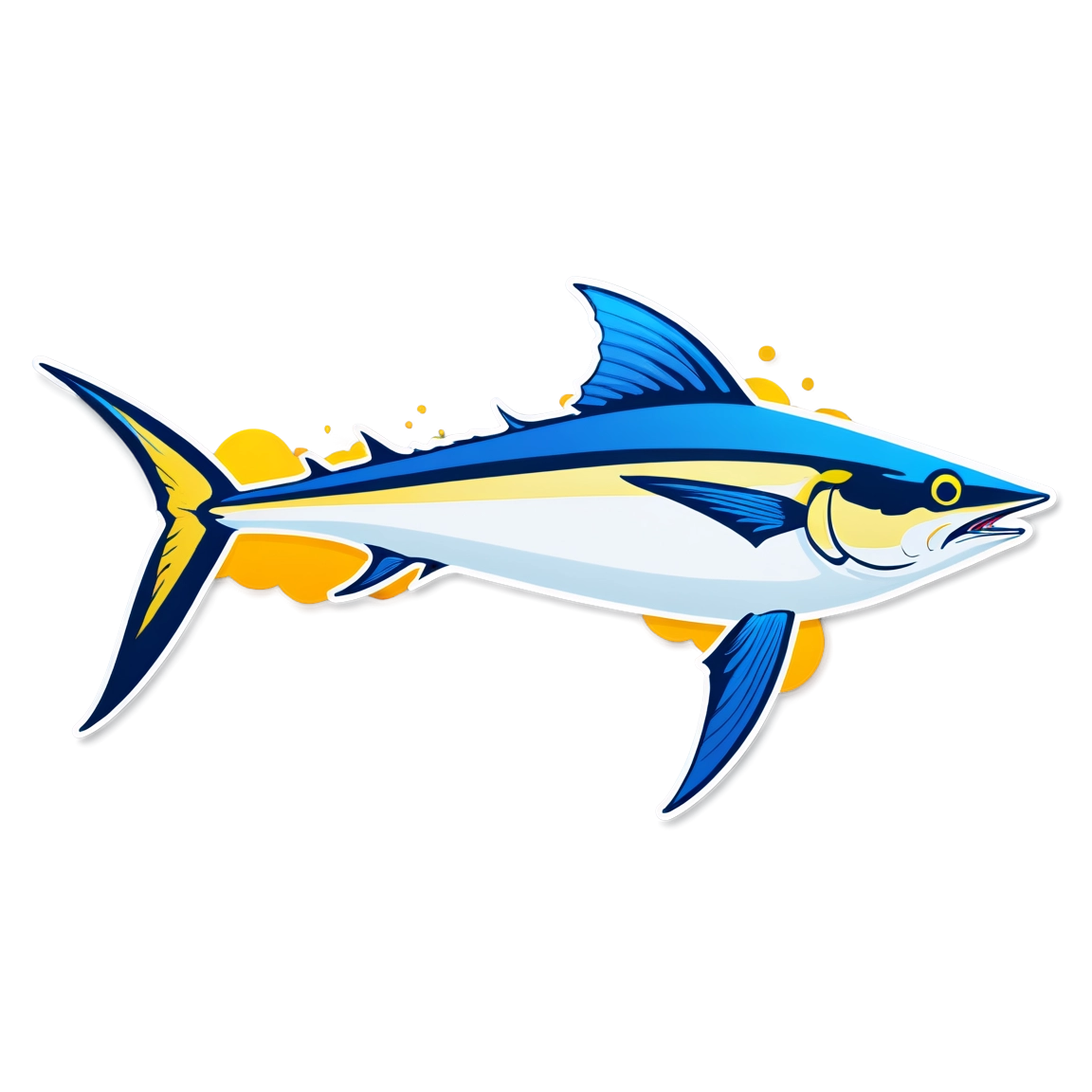 I made an AI sticker of swordfish