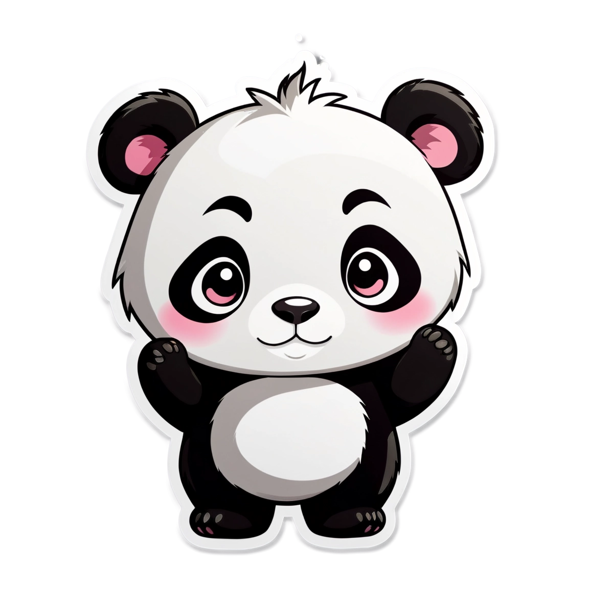 I made an AI sticker of a cute panda