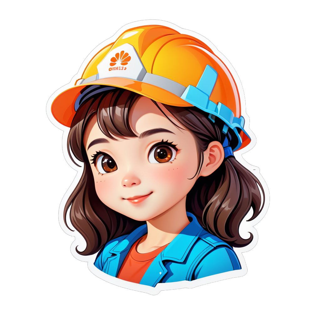 I made an AI sticker of Engineer Girl from China
