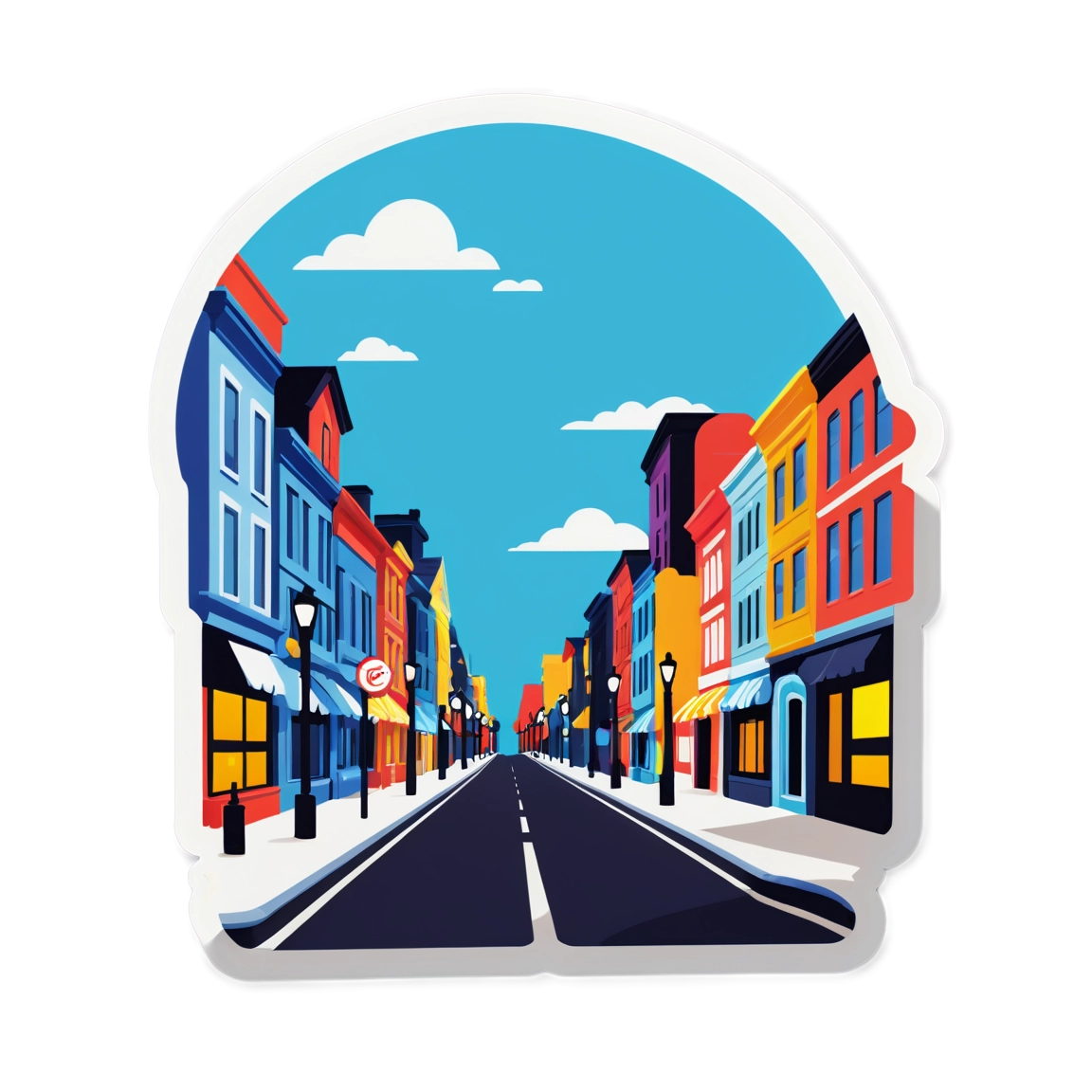 I made an AI sticker of city walk