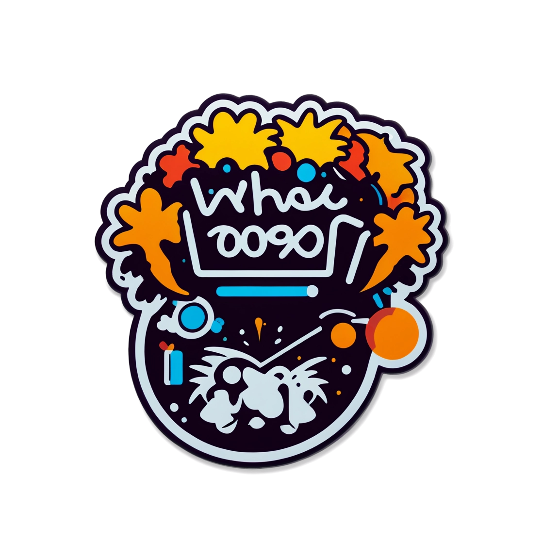 I made an AI sticker of Successful people at work