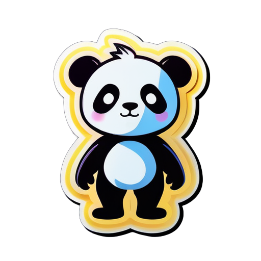 I made an AI sticker of skeleton panda