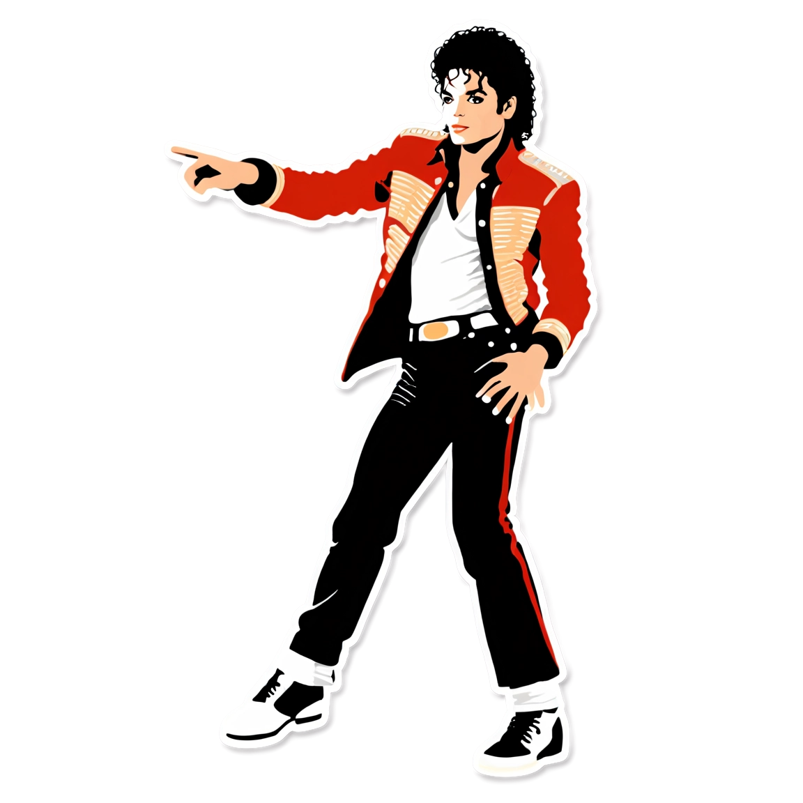 I made an AI sticker of Michael Jackson