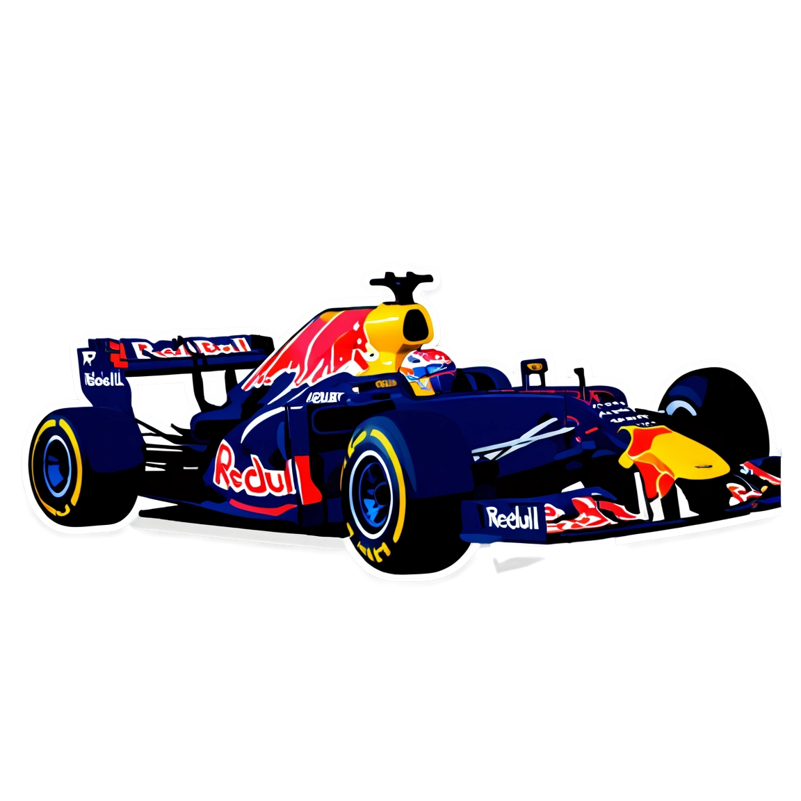I made an AI sticker of redbull f1