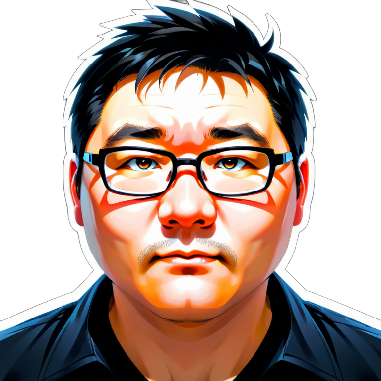 I made an AI sticker of anime-style handsome cute the upper body