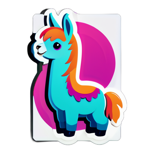 I made an AI sticker of Llama