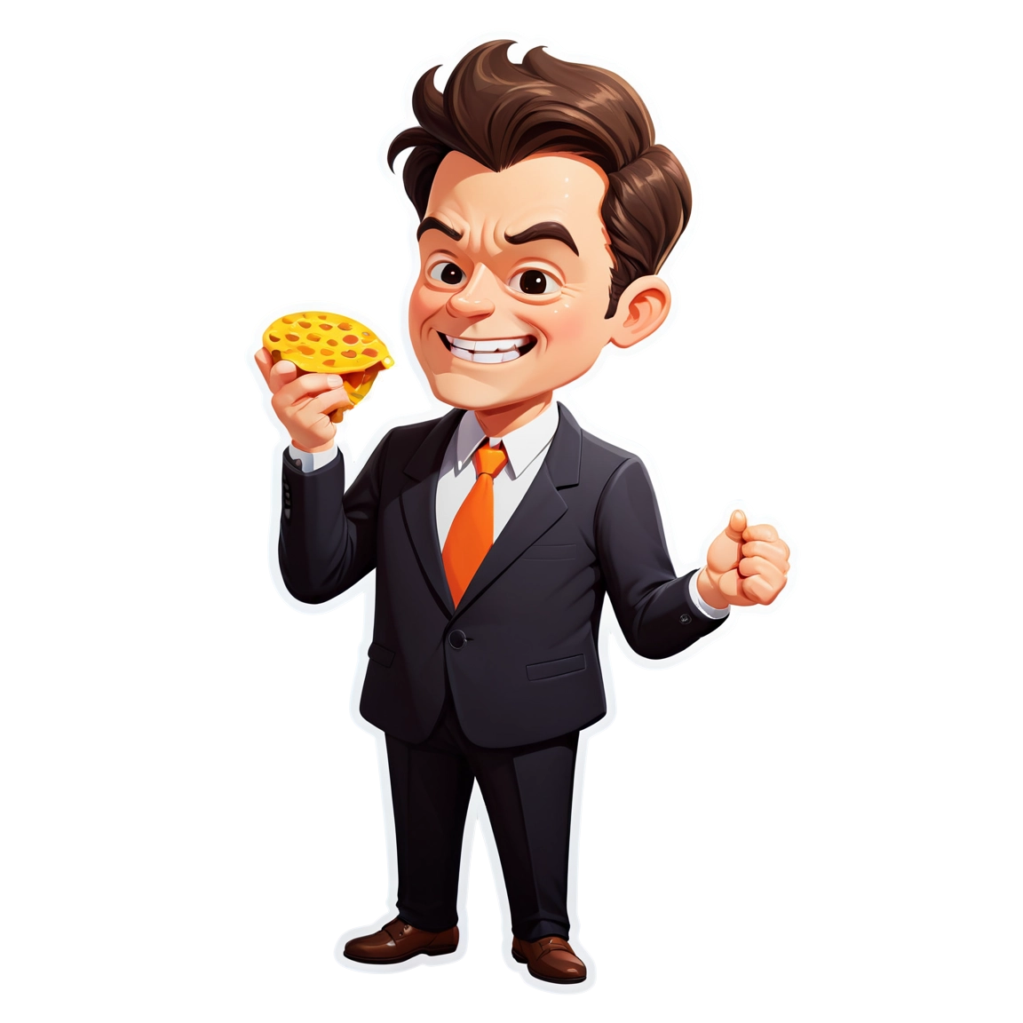 I made an AI sticker of Greedy businessman