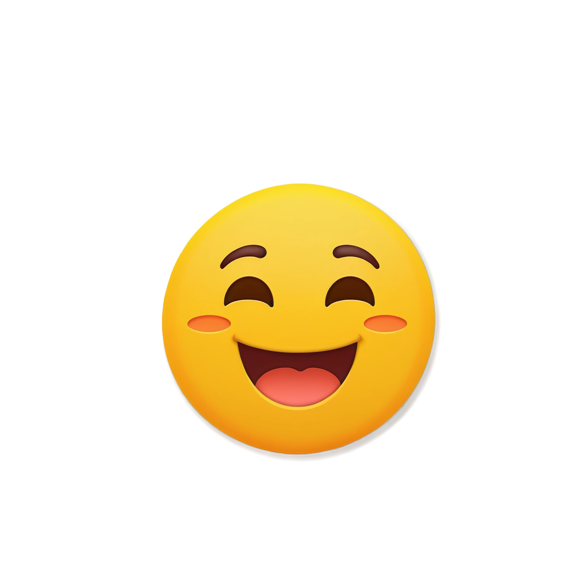 I made an AI sticker of yellow emoji, rofl, sticker