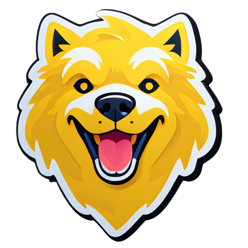 I made an AI sticker of yellow dog