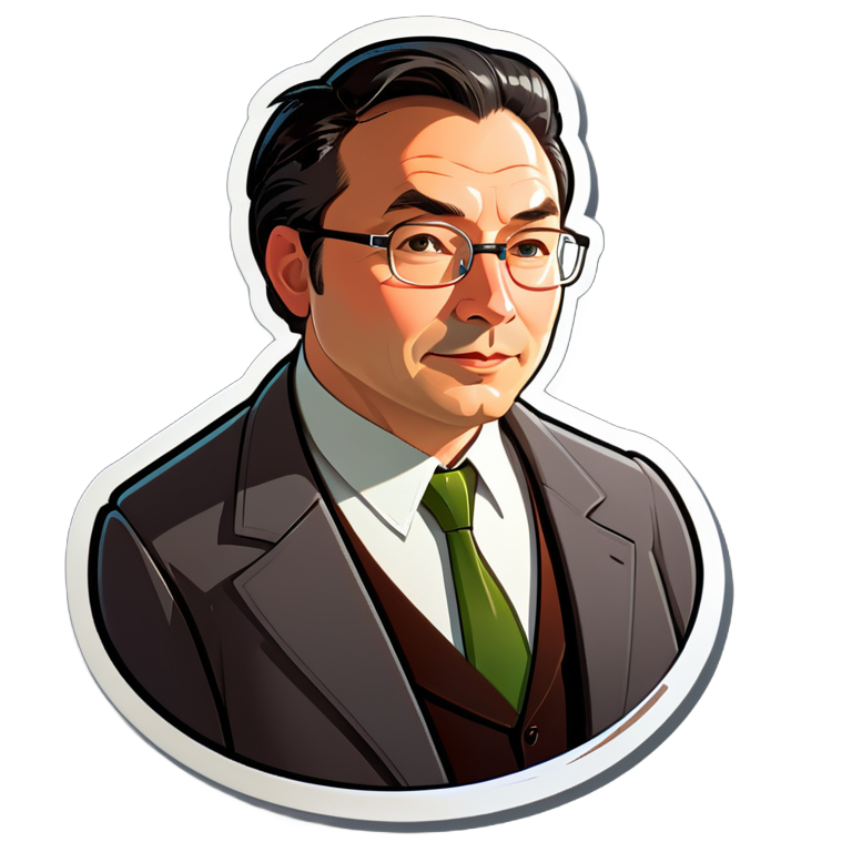 I made an AI sticker of professor