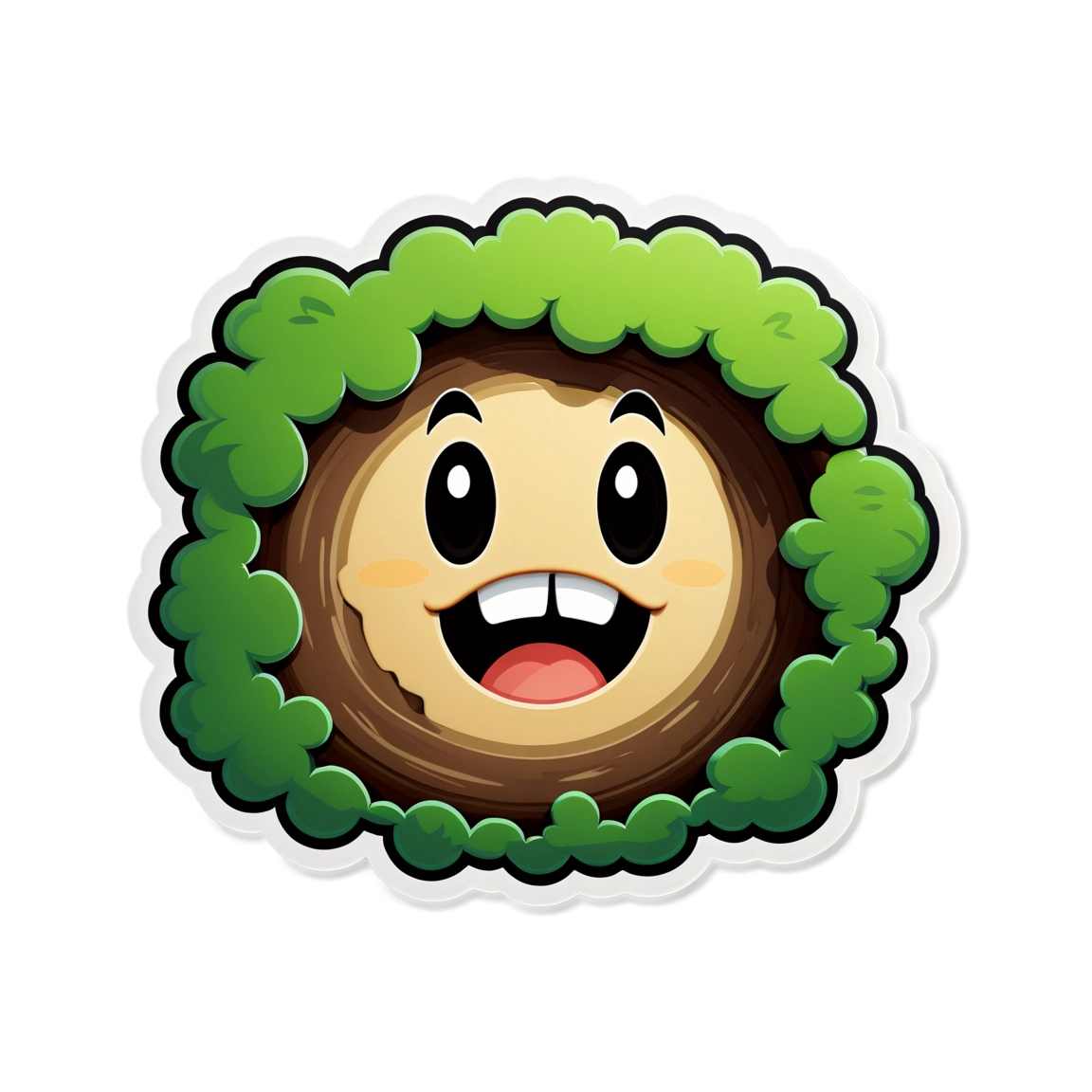 I made an AI sticker of Tree Hole cartoon character