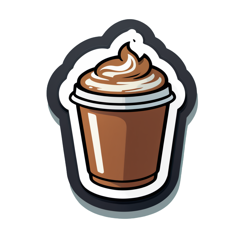 I made an AI sticker of coffee