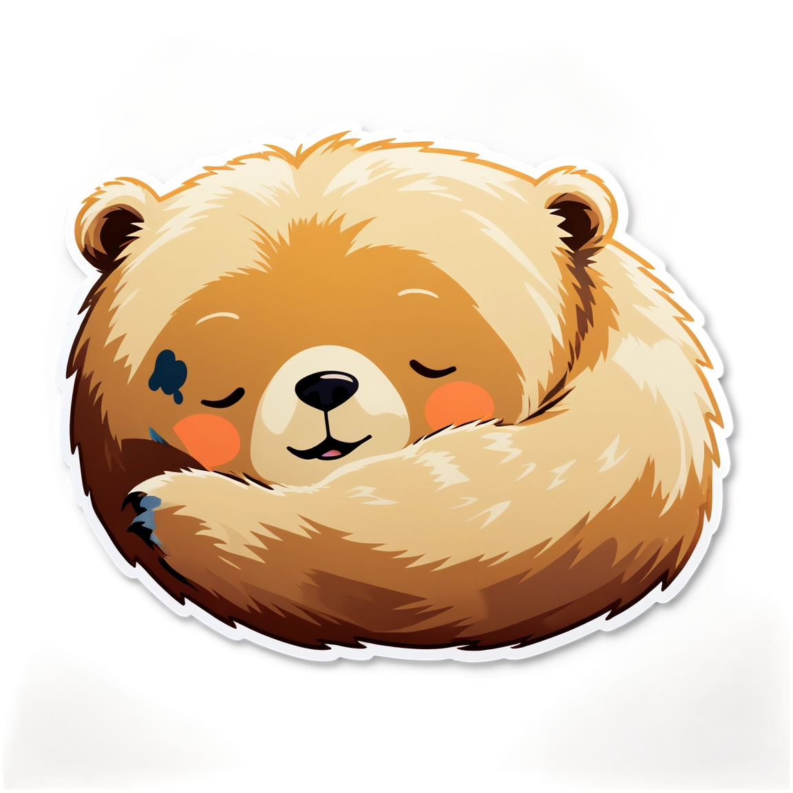 I made an AI sticker of Sleeping bear