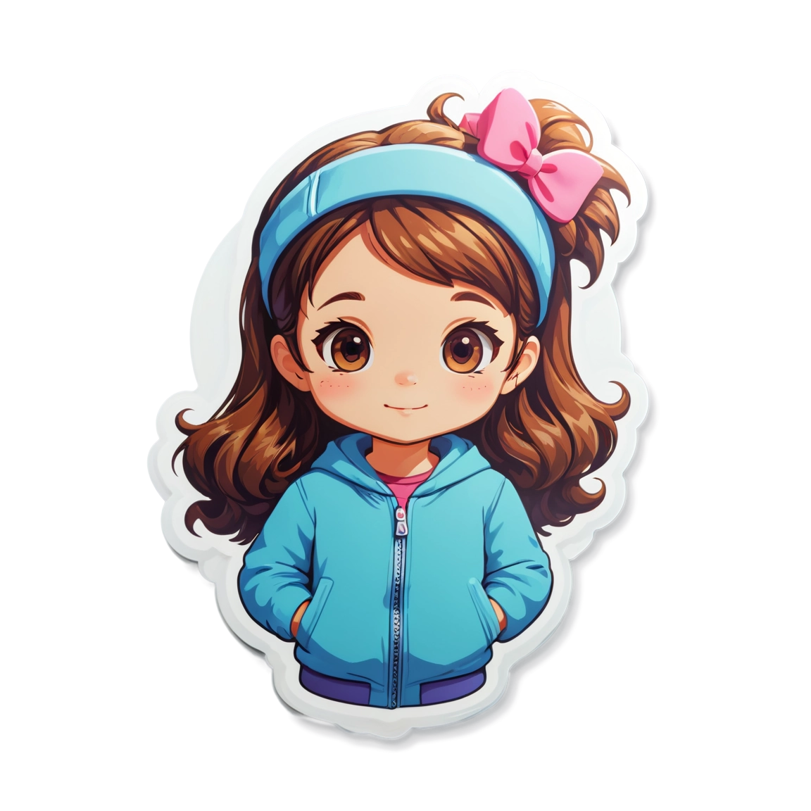 I made an AI sticker of a girl