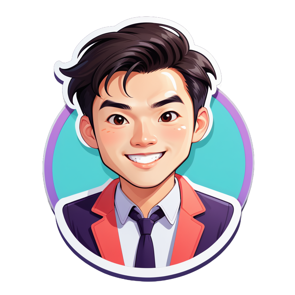 I made an AI sticker of a product manager with asian looks