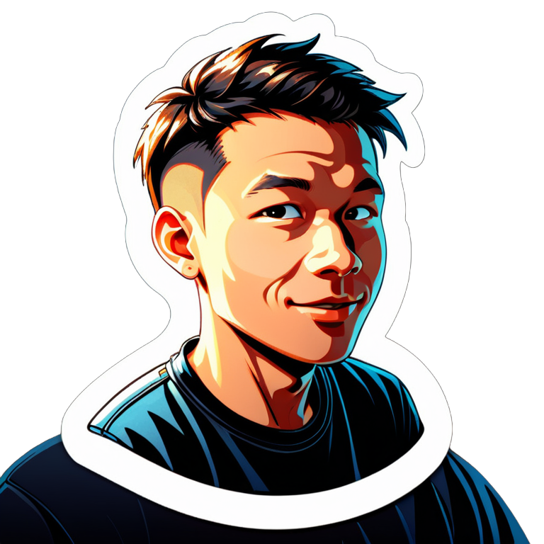 I made an AI sticker of boy