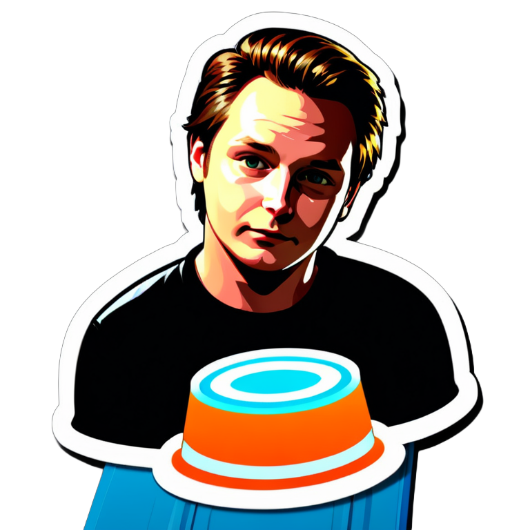 I made an AI sticker of daniel